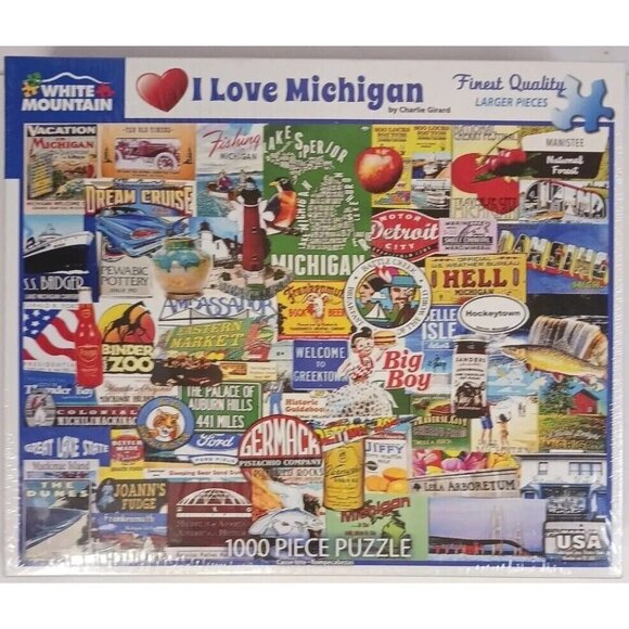 White Mountain | Toys | White Mountain I Love Michigan Symbols Of ...